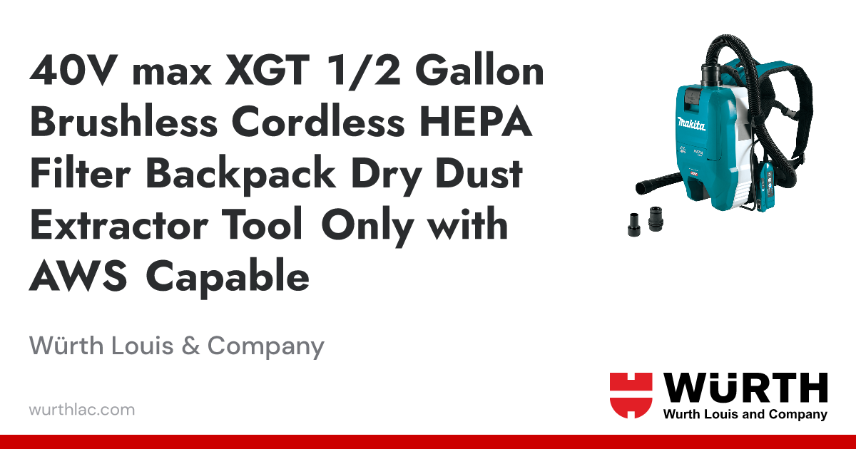 40V max XGT 1/2 Gallon Brushless Cordless HEPA Filter Backpack Dry Dust ...