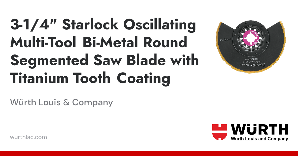 3-1/4" Starlock Oscillating Multi-Tool Bi-Metal Round Segmented Saw ...