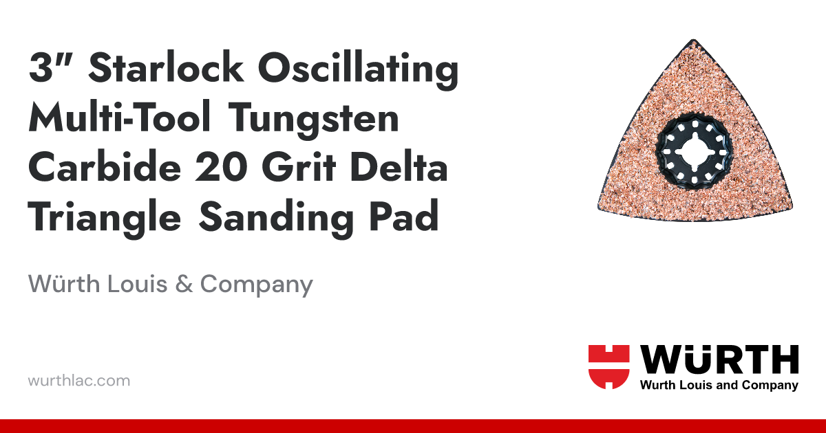 3" Starlock Oscillating Multi-Tool Tungsten Carbide 20 Grit Delta ...
