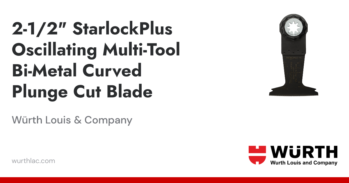 2-1/2" StarlockPlus Oscillating Multi-Tool Bi-Metal Curved Plunge Cut ...