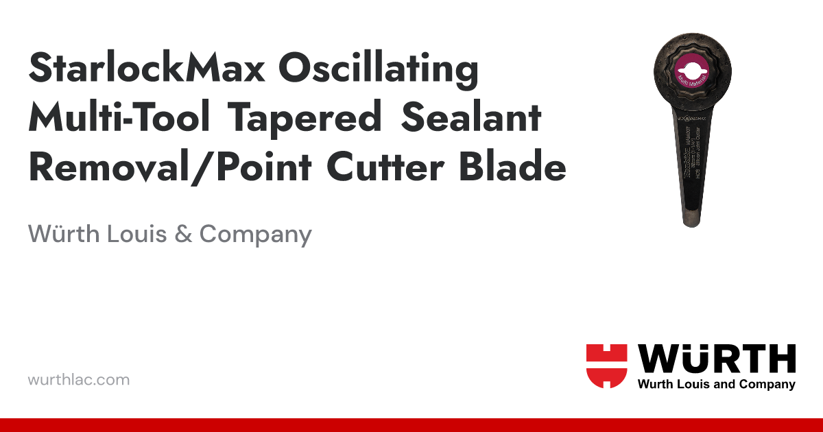 StarlockMax Oscillating Multi-Tool Tapered Sealant Removal/Point Cutter ...