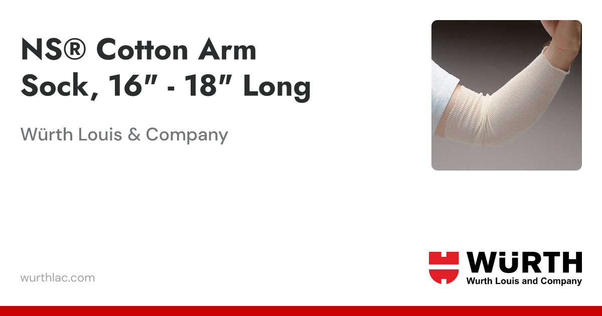 NS® Cotton Arm Sock, 16" - 18" Long | Würth Louis & Company