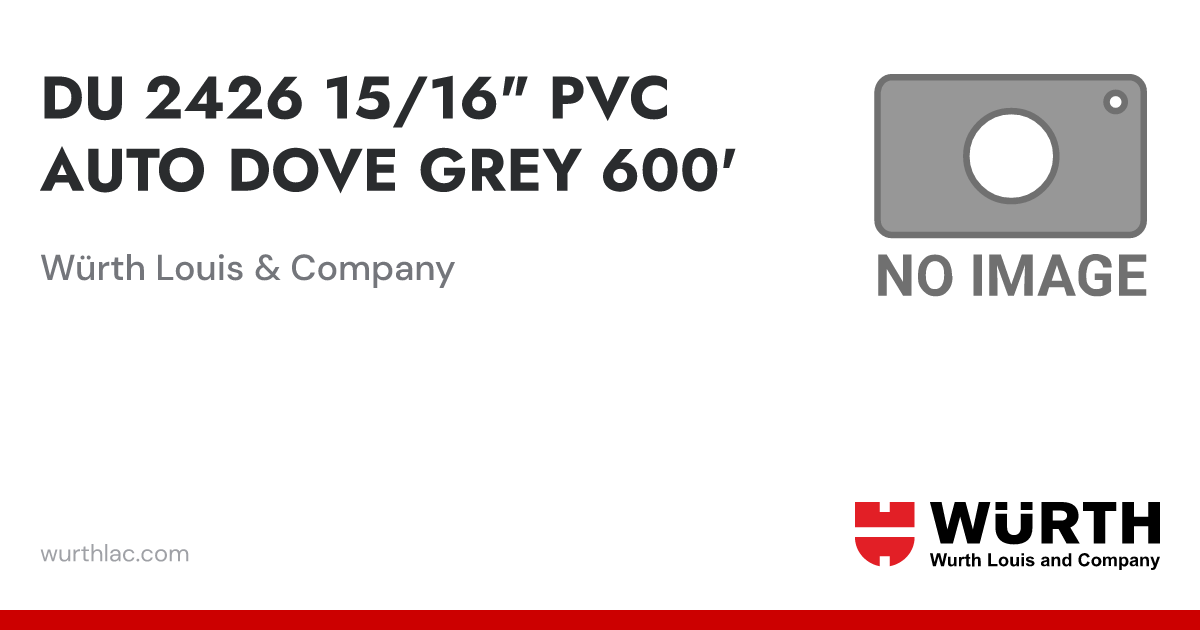 DU 2426 15/16" PVC AUTO DOVE GREY 600' | Würth Louis & Company