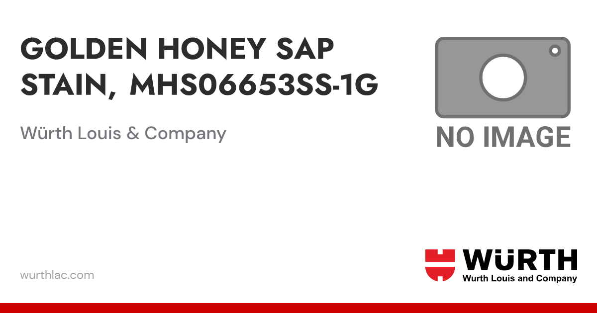 GOLDEN HONEY SAP STAIN, MHS06653SS-1G | Würth Louis & Company
