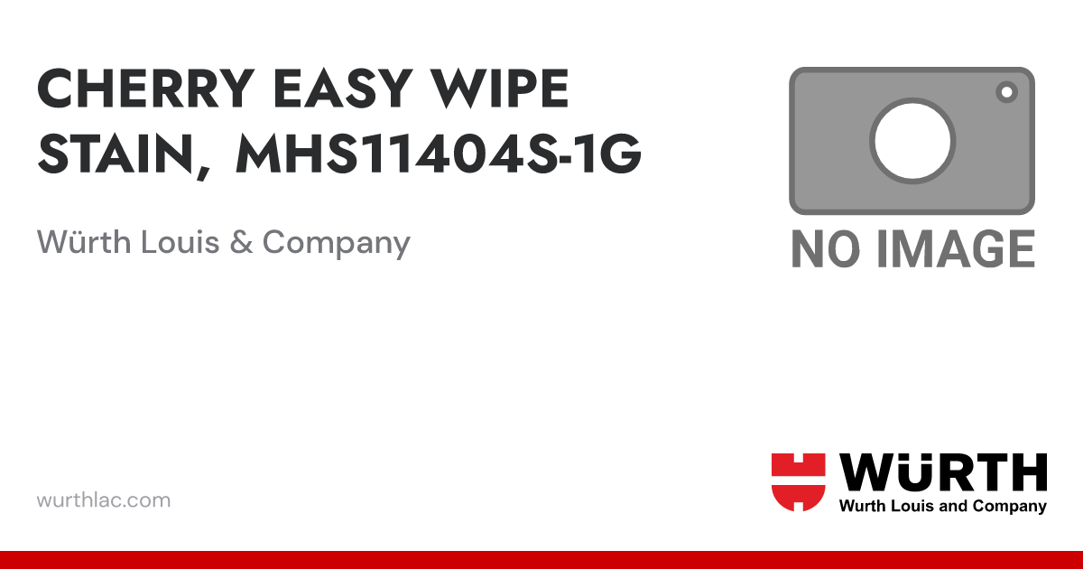 CHERRY EASY WIPE STAIN, MHS11404S-1G | Würth Louis & Company