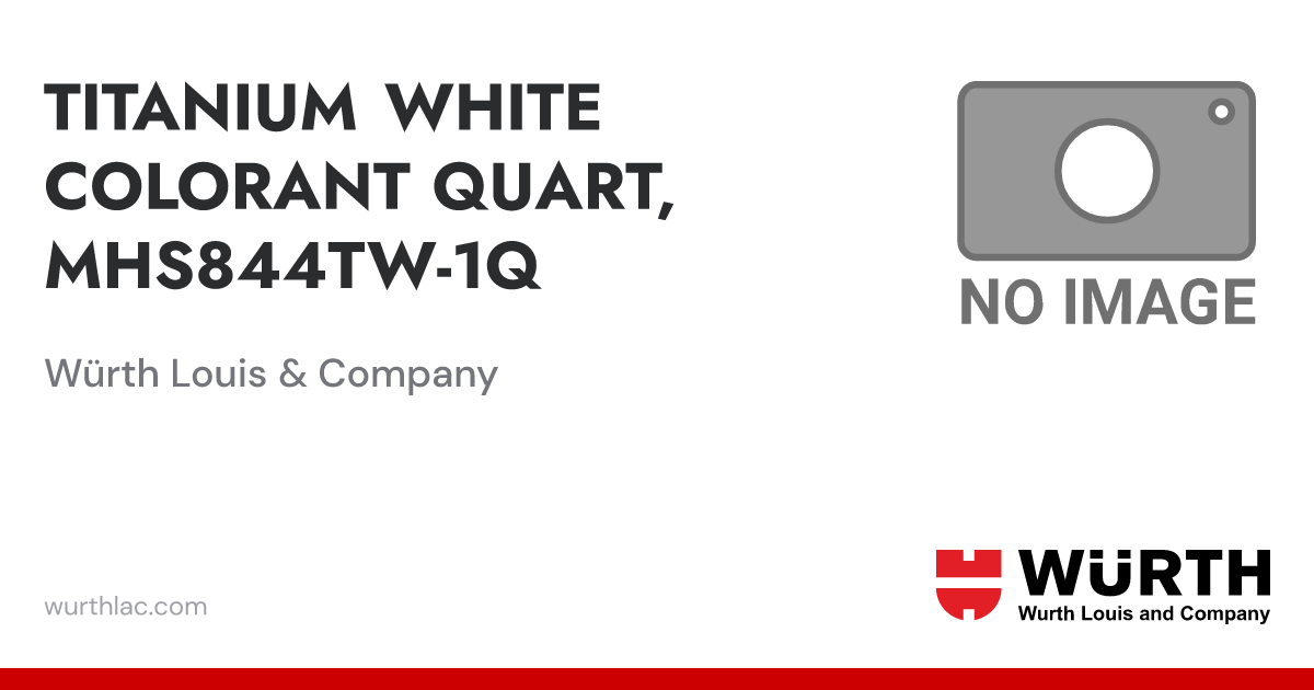 TITANIUM WHITE COLORANT QUART, MHS844TW-1Q | Würth Louis & Company