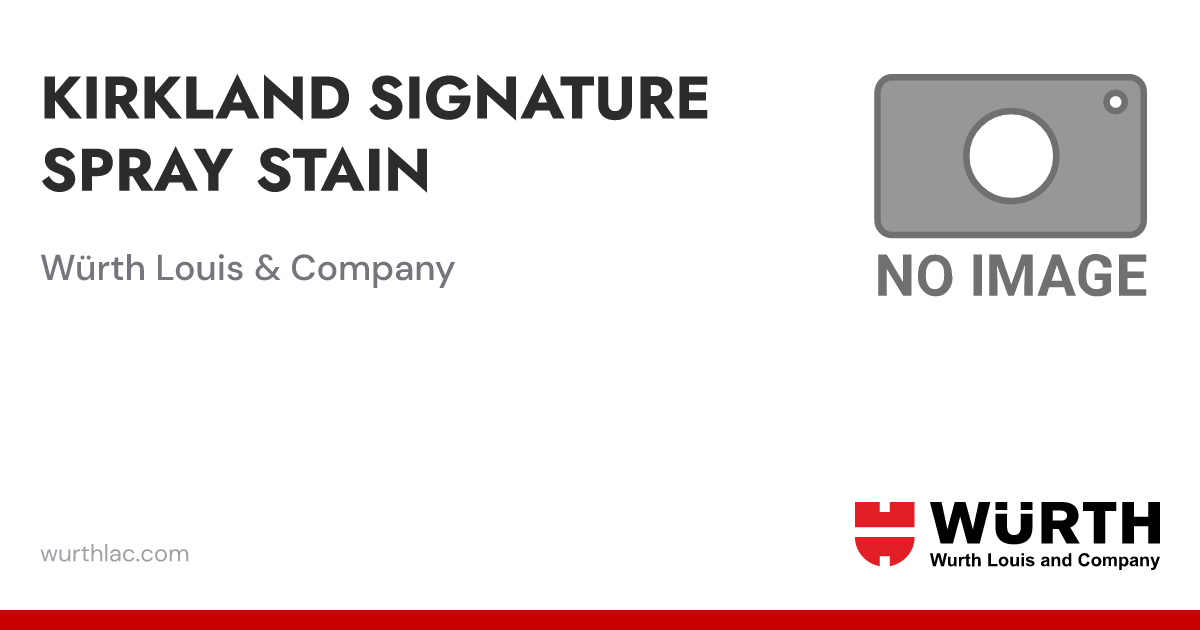 KIRKLAND SIGNATURE SPRAY STAIN | Würth Louis & Company