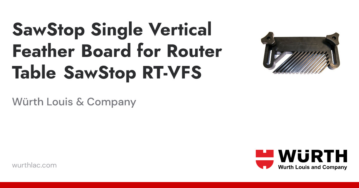 SawStop Single Vertical Feather Board for Router Table SawStop RT-VFS ...