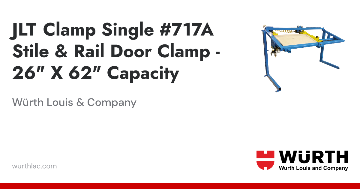 JLT Clamp Single #717A Stile & Rail Door Clamp - 26" X 62" Capacity ...