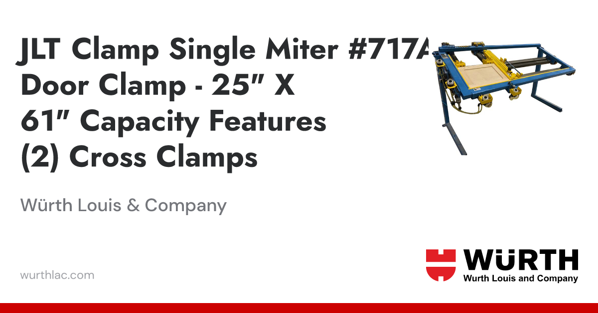 JLT Clamp Single Miter #717A Door Clamp - 25" X 61" Capacity Features ...