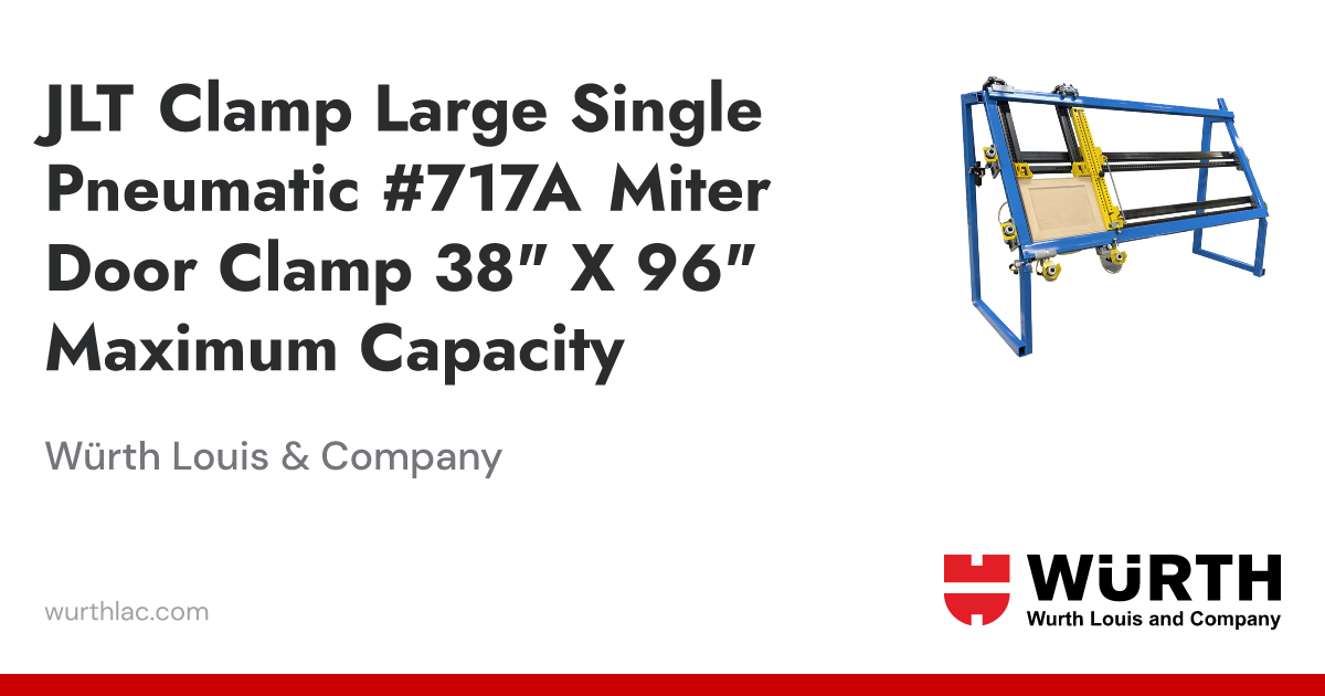 JLT Clamp Large Single Pneumatic #717A Miter Door Clamp 38" X 96 ...