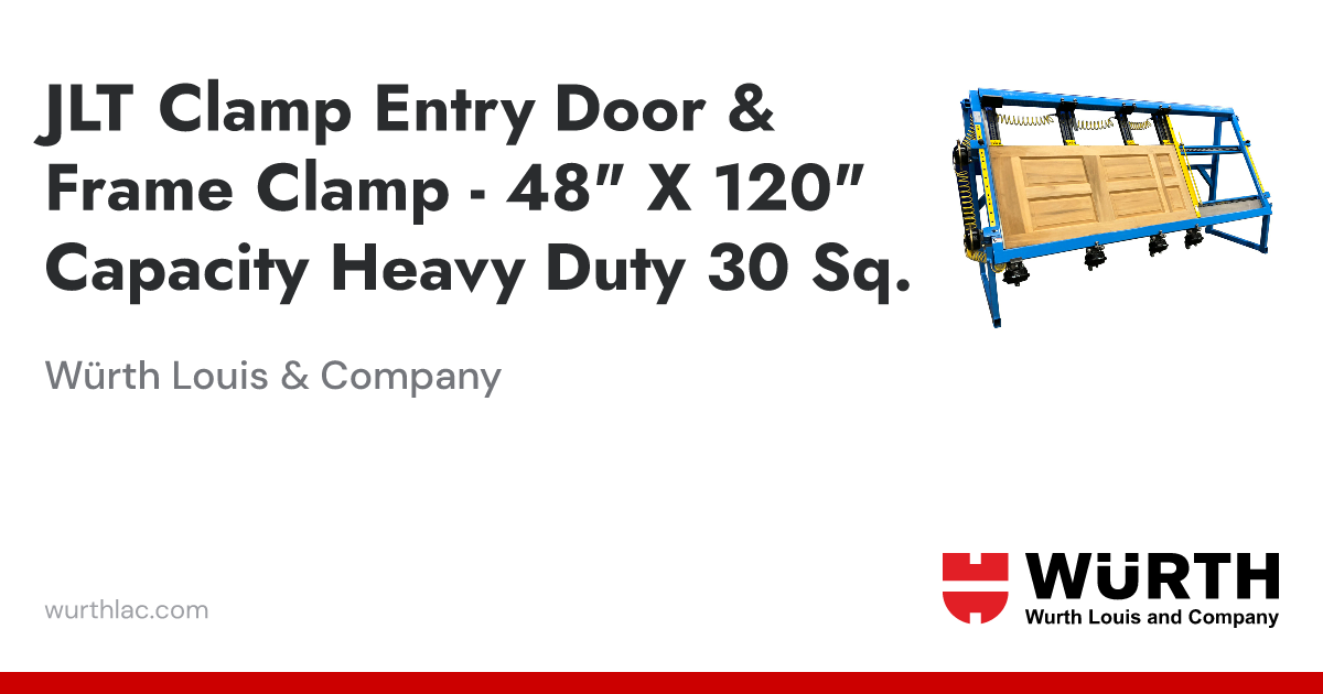 JLT Clamp Entry Door & Frame Clamp - 48" X 120" Capacity Heavy Duty 30 ...