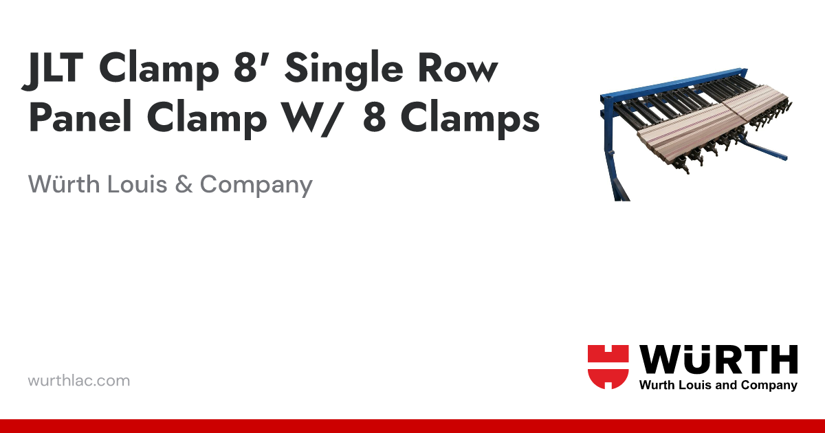 JLT Clamp 8' Single Row Panel Clamp W/ 8 Clamps | Würth Louis & Company