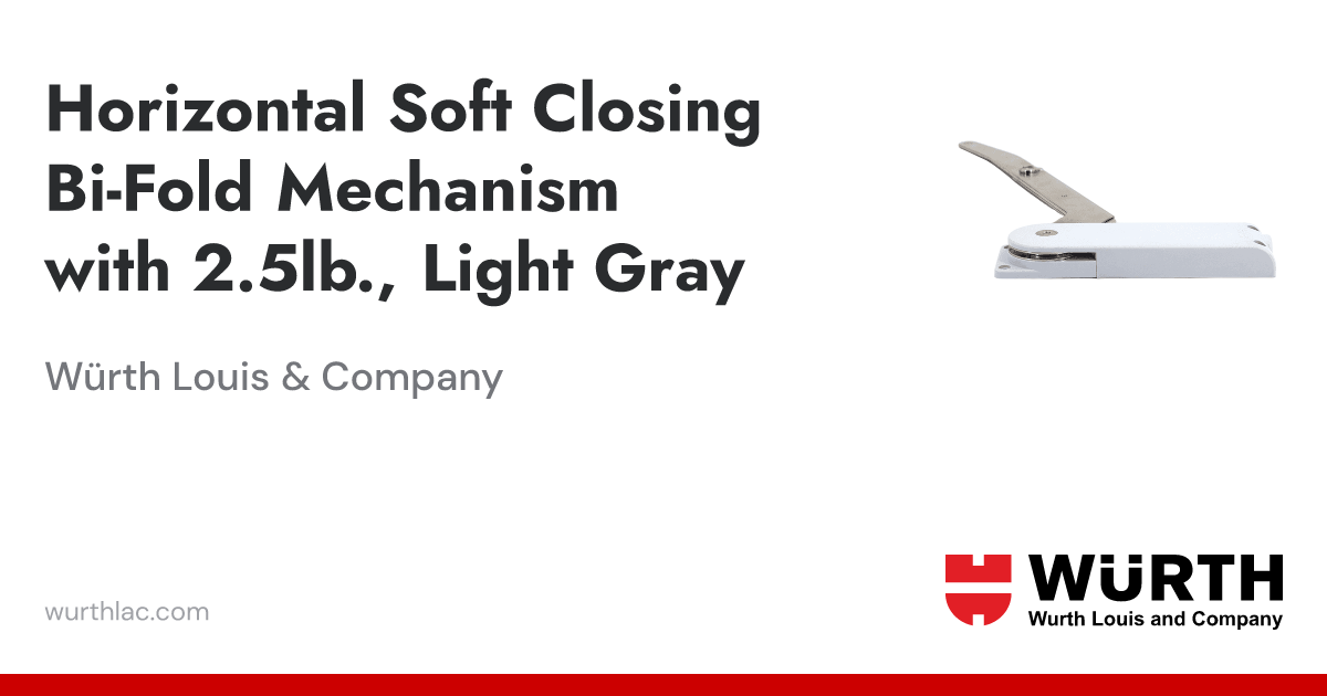 Horizontal Soft Closing Bi-Fold Mechanism with 2.5lb., Light Gray ...