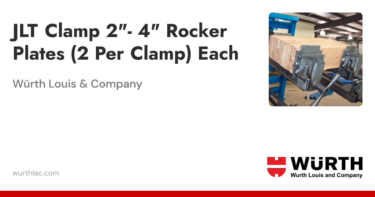 JLT Clamp 2"- 4" Rocker Plates (2 Per Clamp) Each | Würth Louis & Company