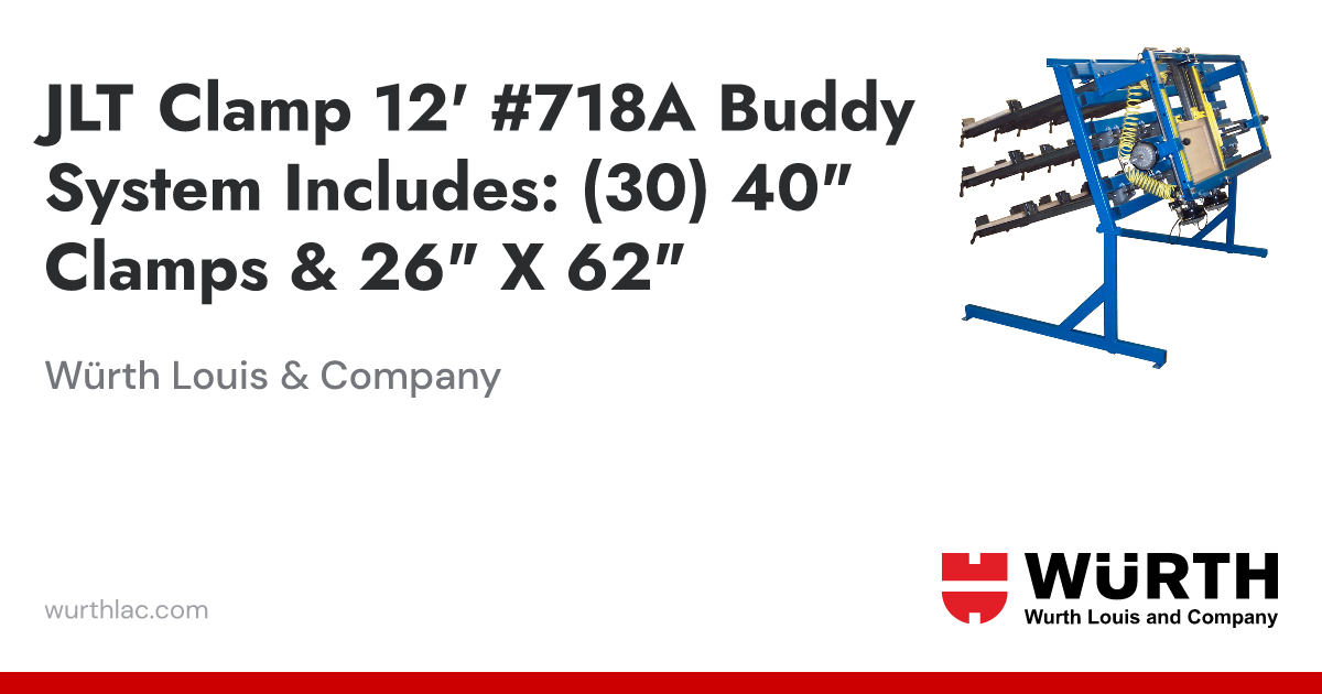 JLT Clamp 12' #718A Buddy System Includes: (30) 40" Clamps & 26" X 62 ...