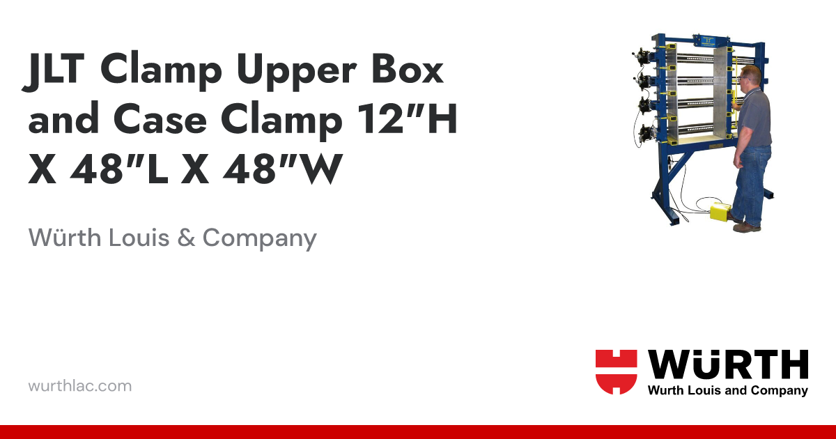 JLT Clamp Upper Box and Case Clamp 12"H X 48"L X 48"W | Würth Louis ...