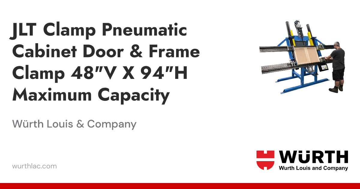 JLT Clamp Pneumatic Cabinet Door & Frame Clamp 48"V X 94"H Maximum ...