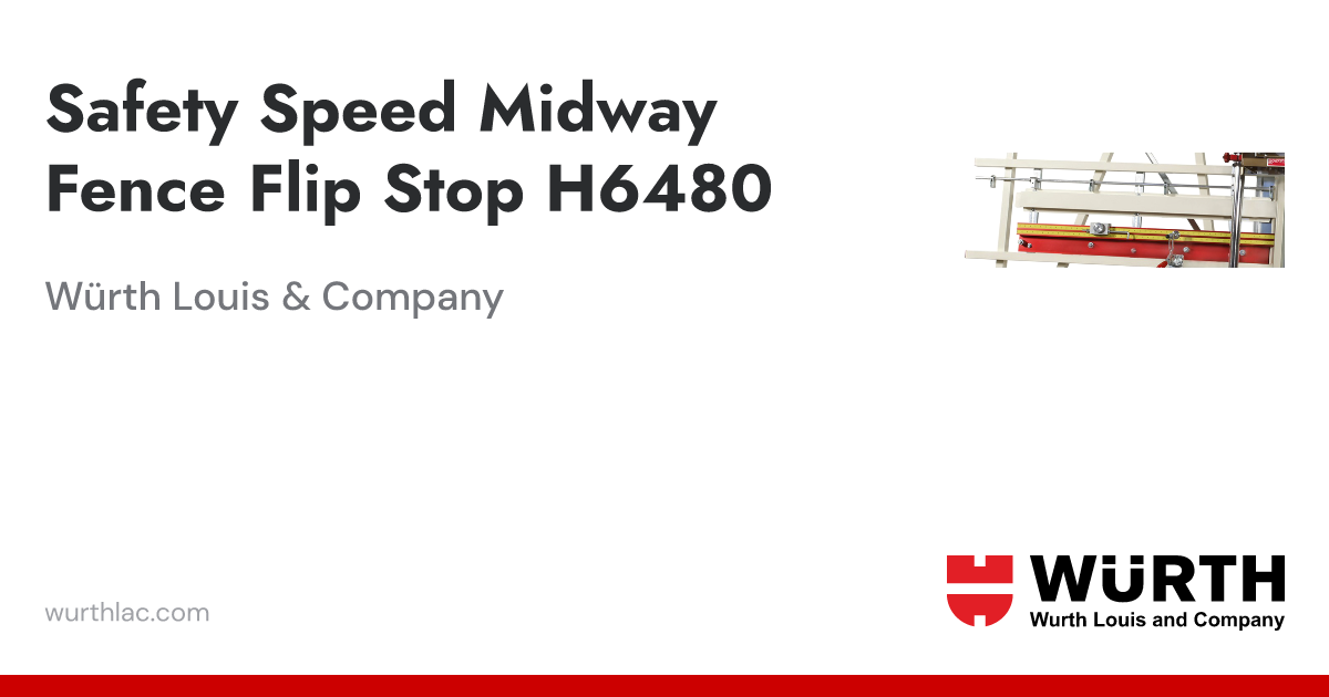 Safety Speed Midway Fence Flip Stop H6480 | Würth Louis & Company