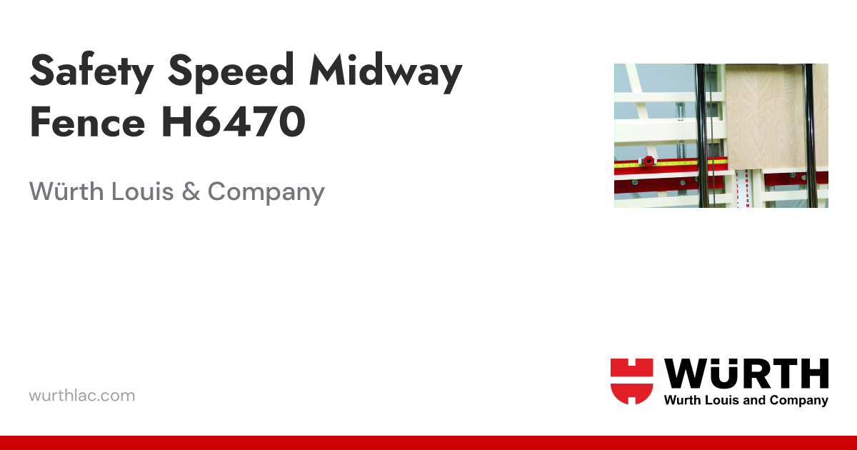 Safety Speed Midway Fence H6470 | Würth Louis & Company