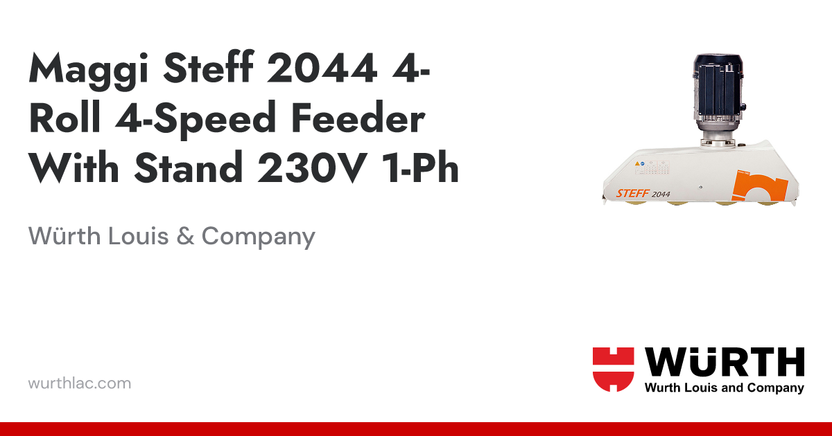 Maggi Steff 2044 4-Roll 4-Speed Feeder With Stand 230V 1-Ph | Würth ...