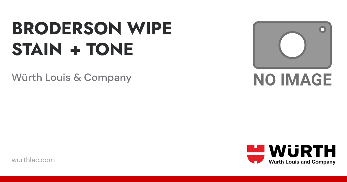 BRODERSON WIPE STAIN + TONE | Würth Louis & Company