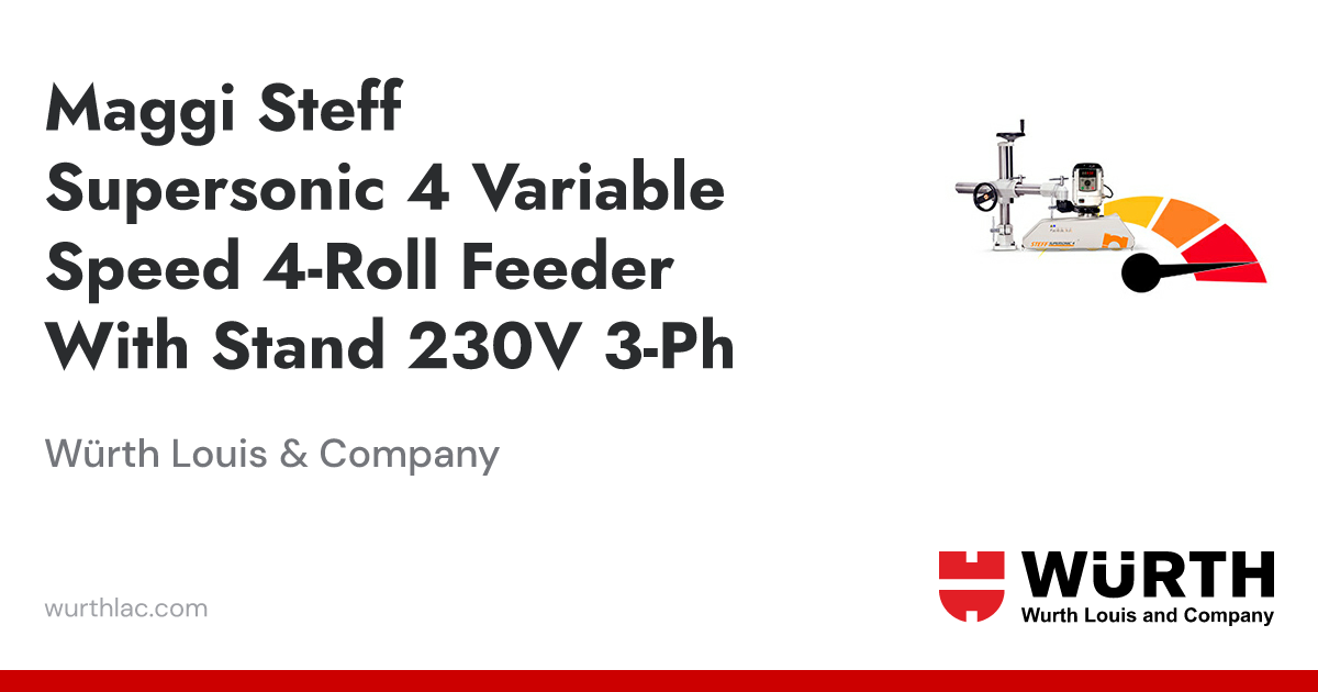 Maggi Steff Supersonic 4 Variable Speed 4-Roll Feeder With Stand 230V 3 ...