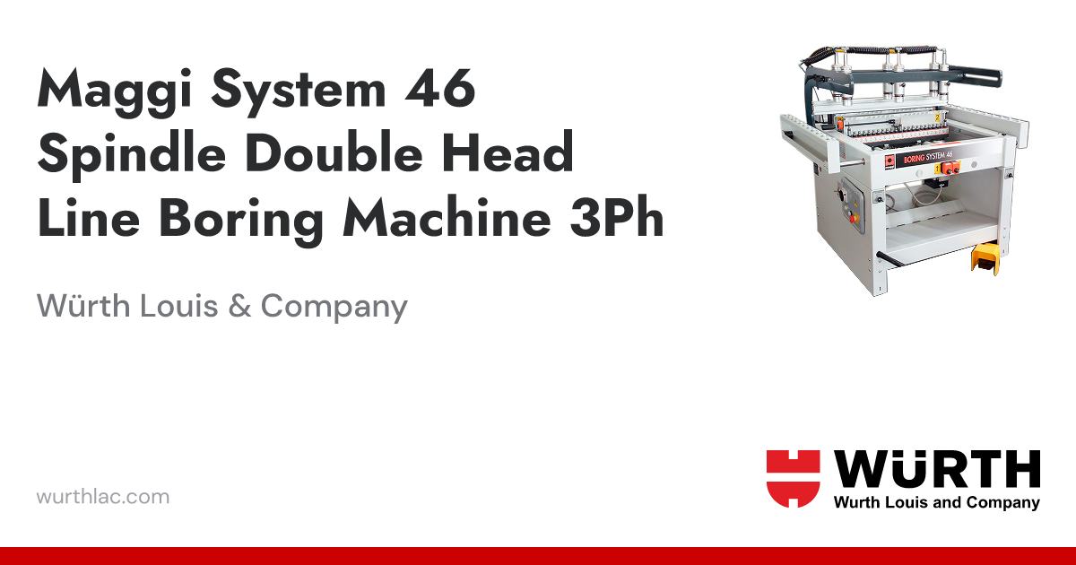 Maggi System 46 Spindle Double Head Line Boring Machine 3Ph | Würth ...