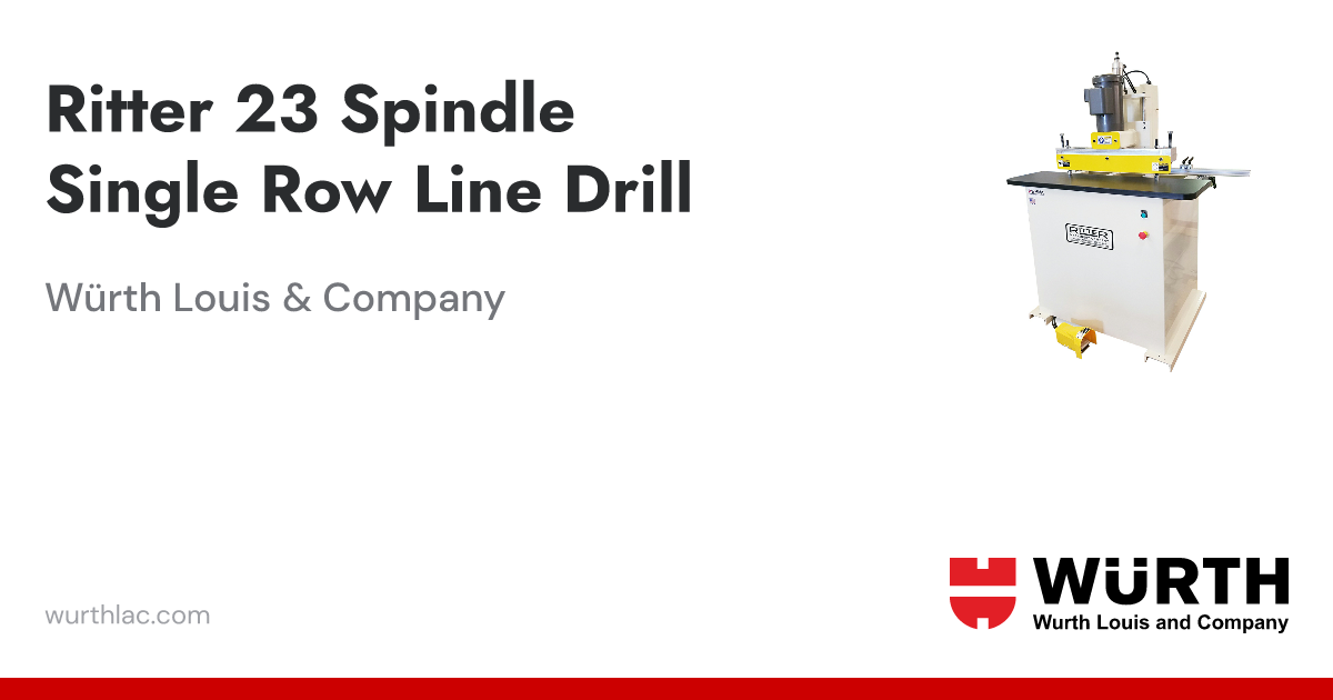 Ritter 23 Spindle Single Row Line Drill | Würth Louis & Company
