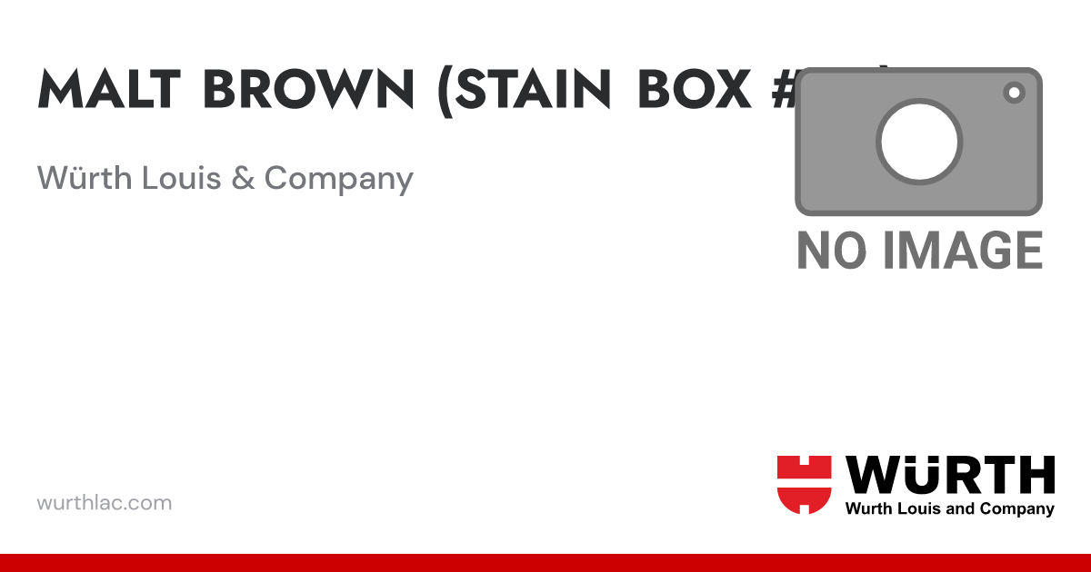 MALT BROWN (STAIN BOX #20) | Würth Louis & Company