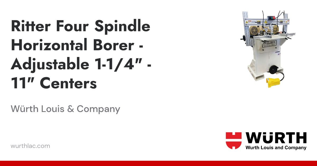 Ritter Four Spindle Horizontal Borer - Adjustable 1-1/4" - 11" Centers ...