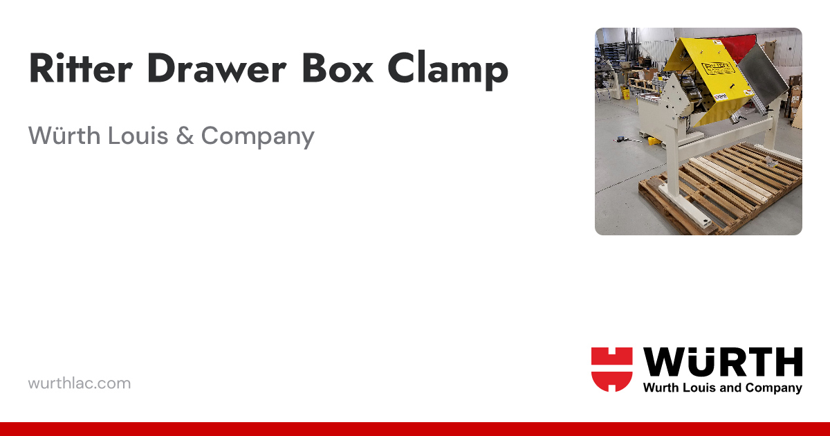 Ritter Drawer Box Clamp | Würth Louis & Company