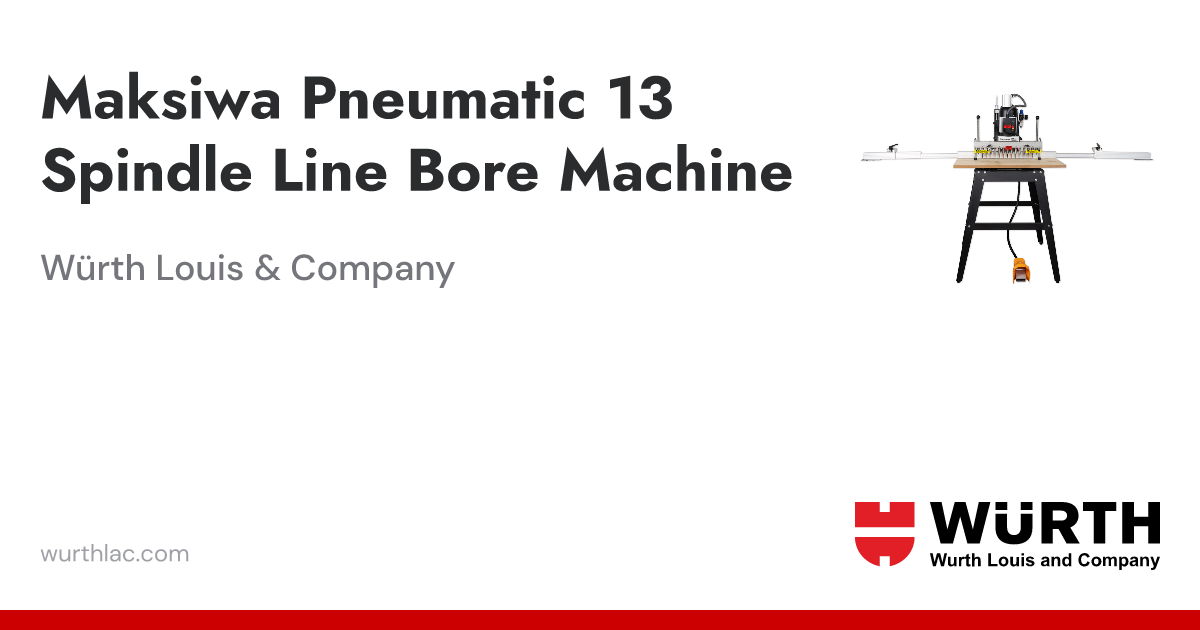 Maksiwa Pneumatic 13 Spindle Line Bore Machine | Würth Louis & Company