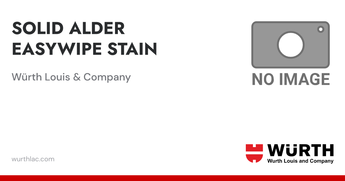 SOLID ALDER EASYWIPE STAIN | Würth Louis & Company