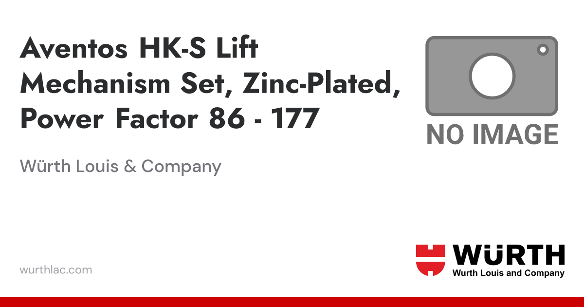 Aventos HK-S Lift Mechanism Set, Zinc-Plated, Power Factor 86 - 177 ...