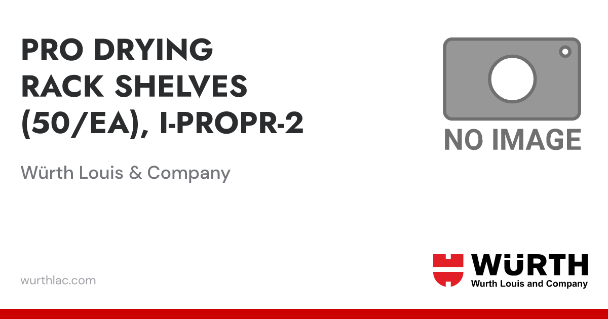 PRO DRYING RACK SHELVES (50/EA), I-PROPR-2 | Würth Louis & Company