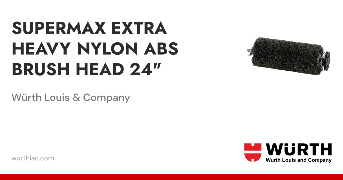 SUPERMAX EXTRA HEAVY NYLON ABS BRUSH HEAD 24" | Würth Louis & Company