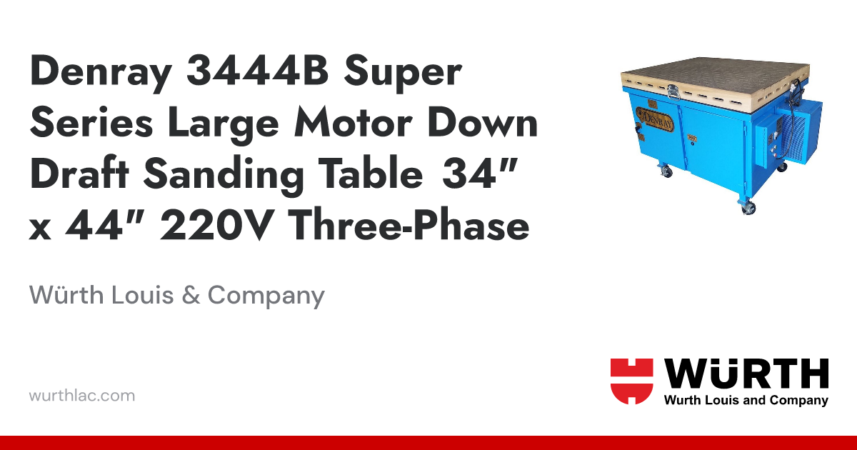 Denray 3444B Super Series Large Motor Down Draft Sanding Table 34" x 44 ...