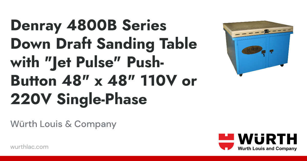 Denray 4800B Series Down Draft Sanding Table with "Jet Pulse" Push ...