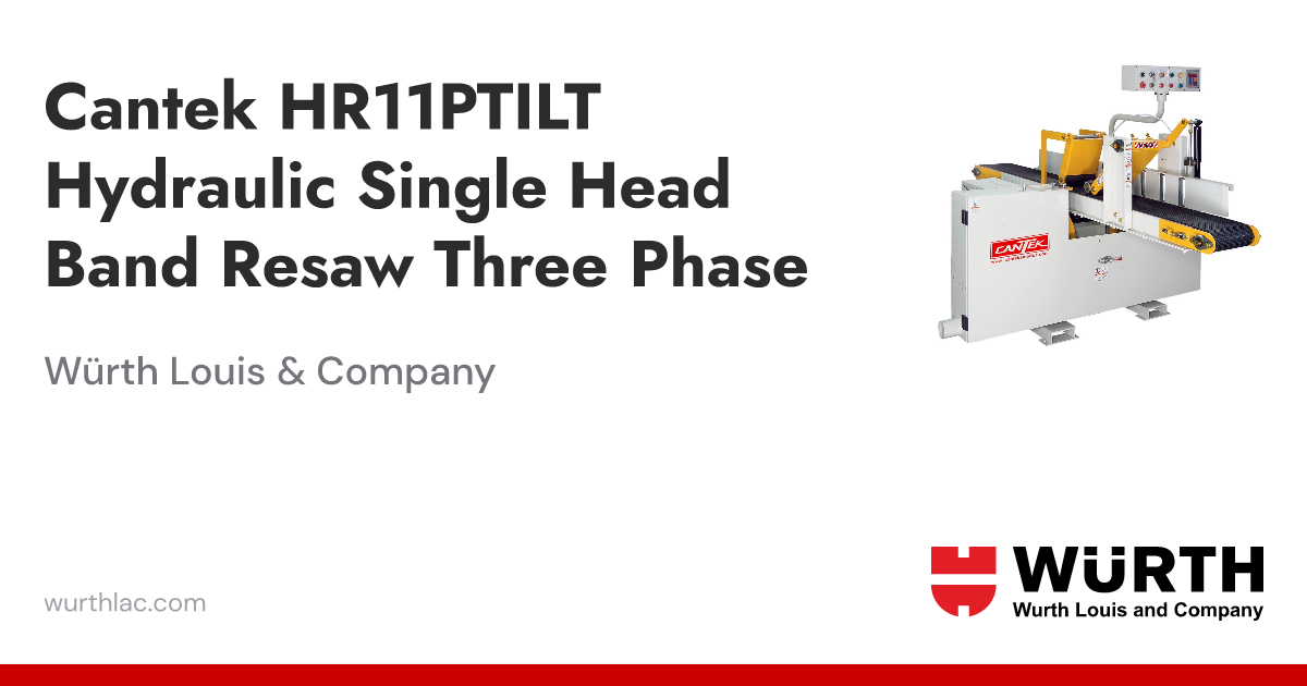 Cantek HR11PTILT Hydraulic Single Head Band Resaw Three Phase | Würth ...