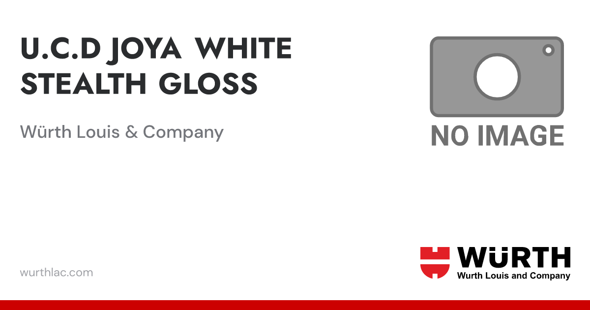 U.C.D JOYA WHITE STEALTH GLOSS | Würth Louis & Company