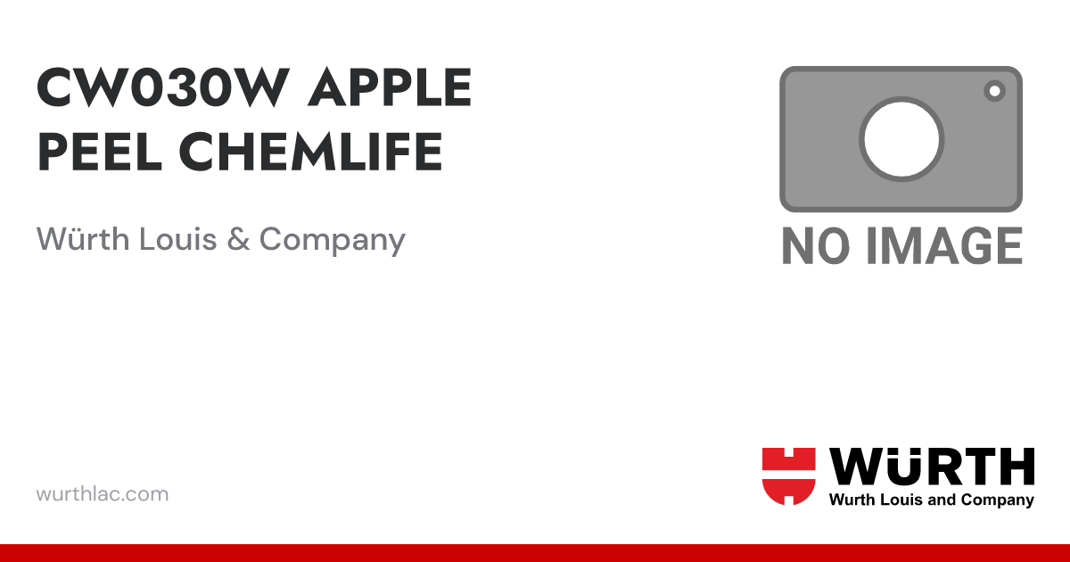 CW030W APPLE PEEL CHEMLIFE | Würth Louis & Company