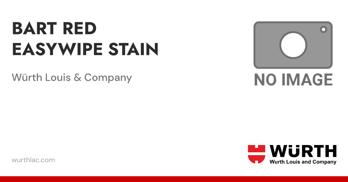 BART RED EASYWIPE STAIN | Würth Louis & Company
