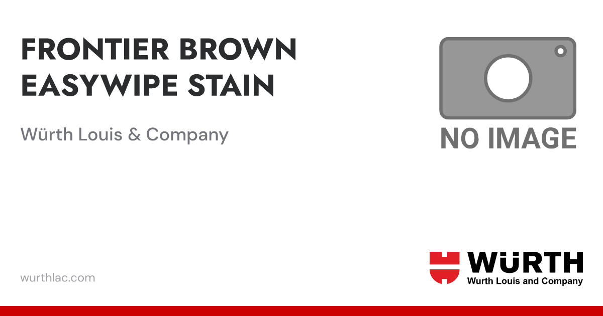 FRONTIER BROWN EASYWIPE STAIN | Würth Louis & Company