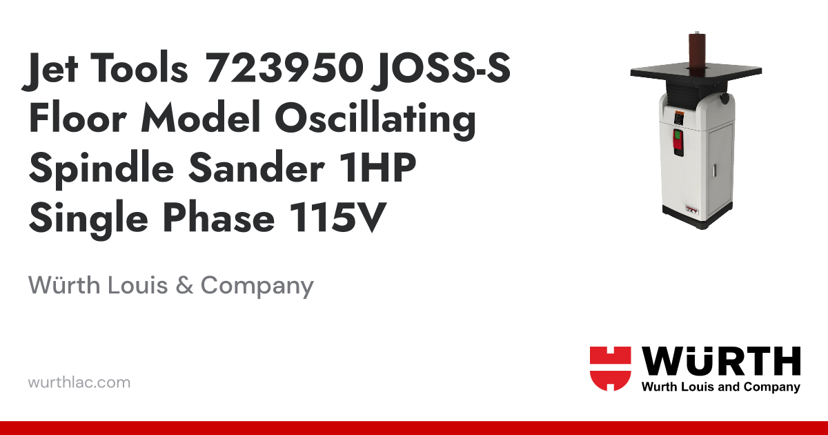 Jet Tools 723950 JOSS-S Floor Model Oscillating Spindle Sander 1HP ...