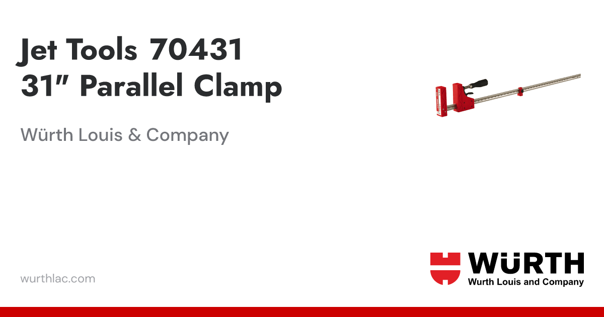 Jet Tools 70431 31" Parallel Clamp | Würth Louis & Company