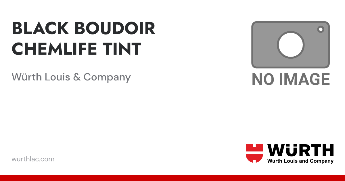 BLACK BOUDOIR CHEMLIFE TINT | Würth Louis & Company