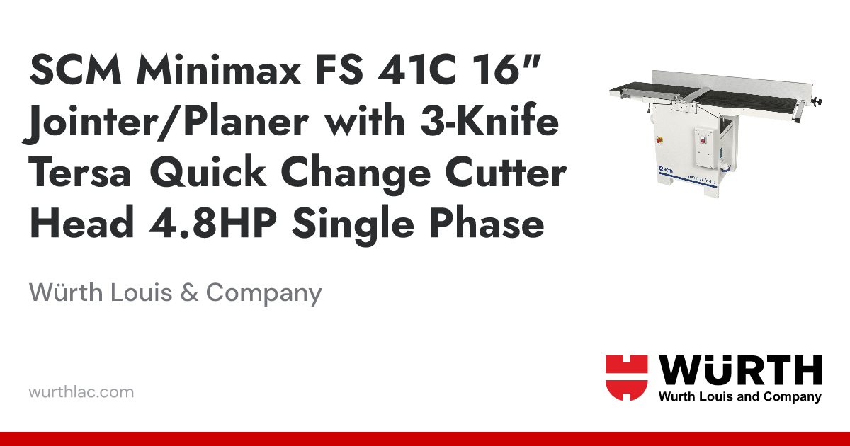SCM Minimax FS 41C 16" Jointer/Planer with 3-Knife Tersa Quick Change ...