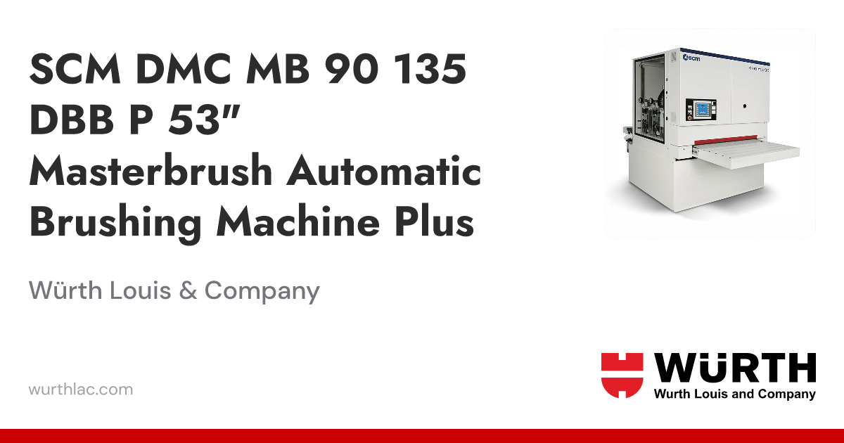 SCM DMC MB 90 135 DBB P 53" Masterbrush Automatic Brushing Machine Plus ...