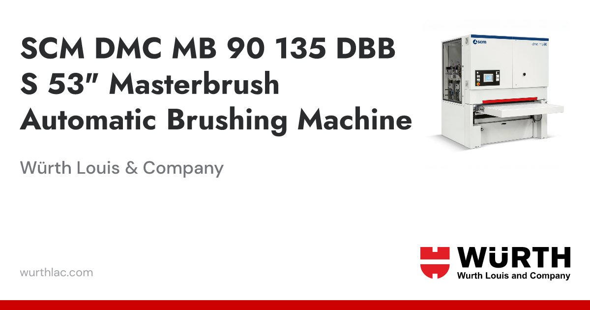 SCM DMC MB 90 135 DBB S 53" Masterbrush Automatic Brushing Machine ...